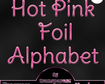 Hot Pink Alphabet | Etsy