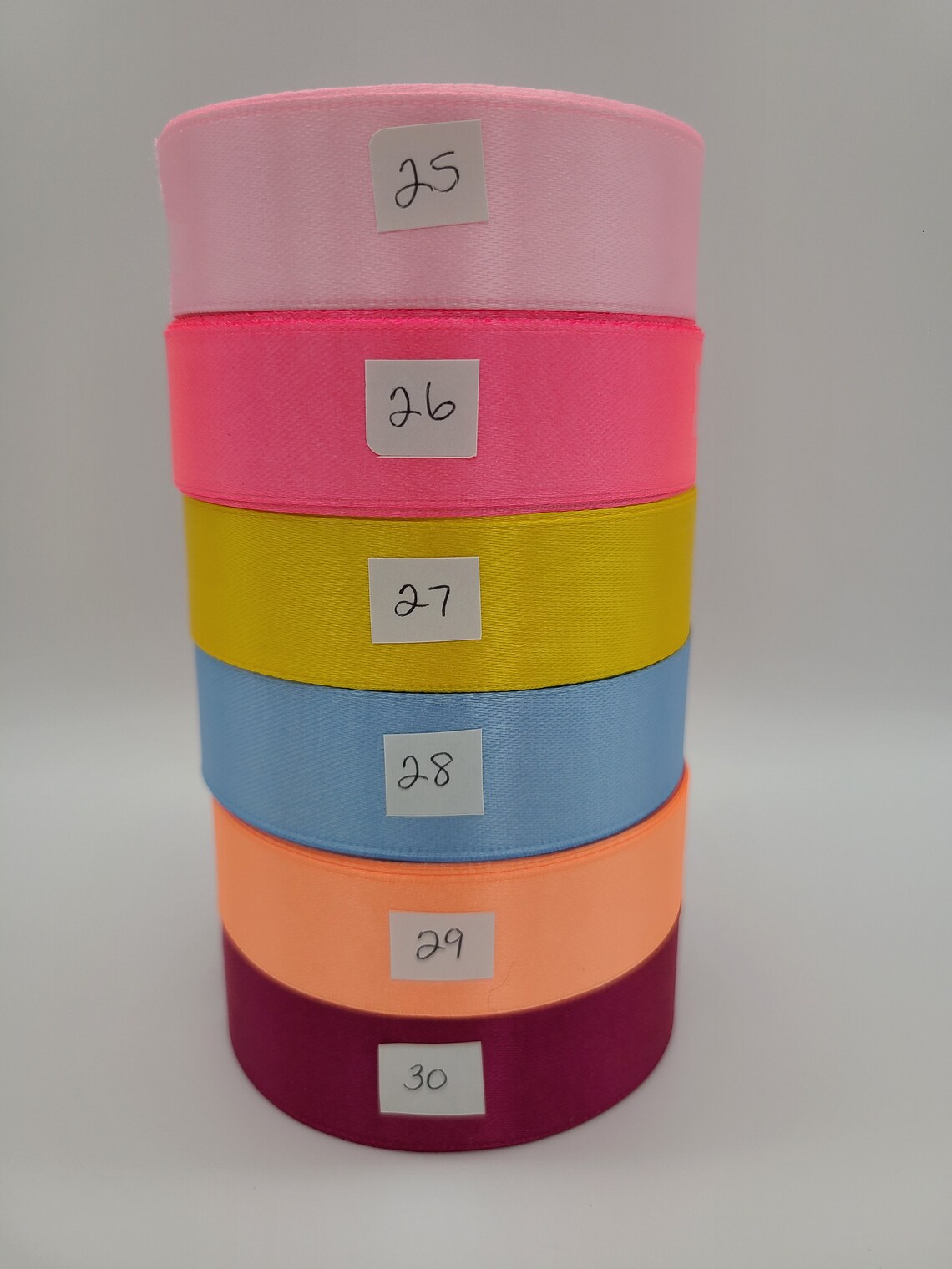 25mm 1 Satin Ribbon Single Face 1 5 0r 10 Yards 36 - Etsy Canada