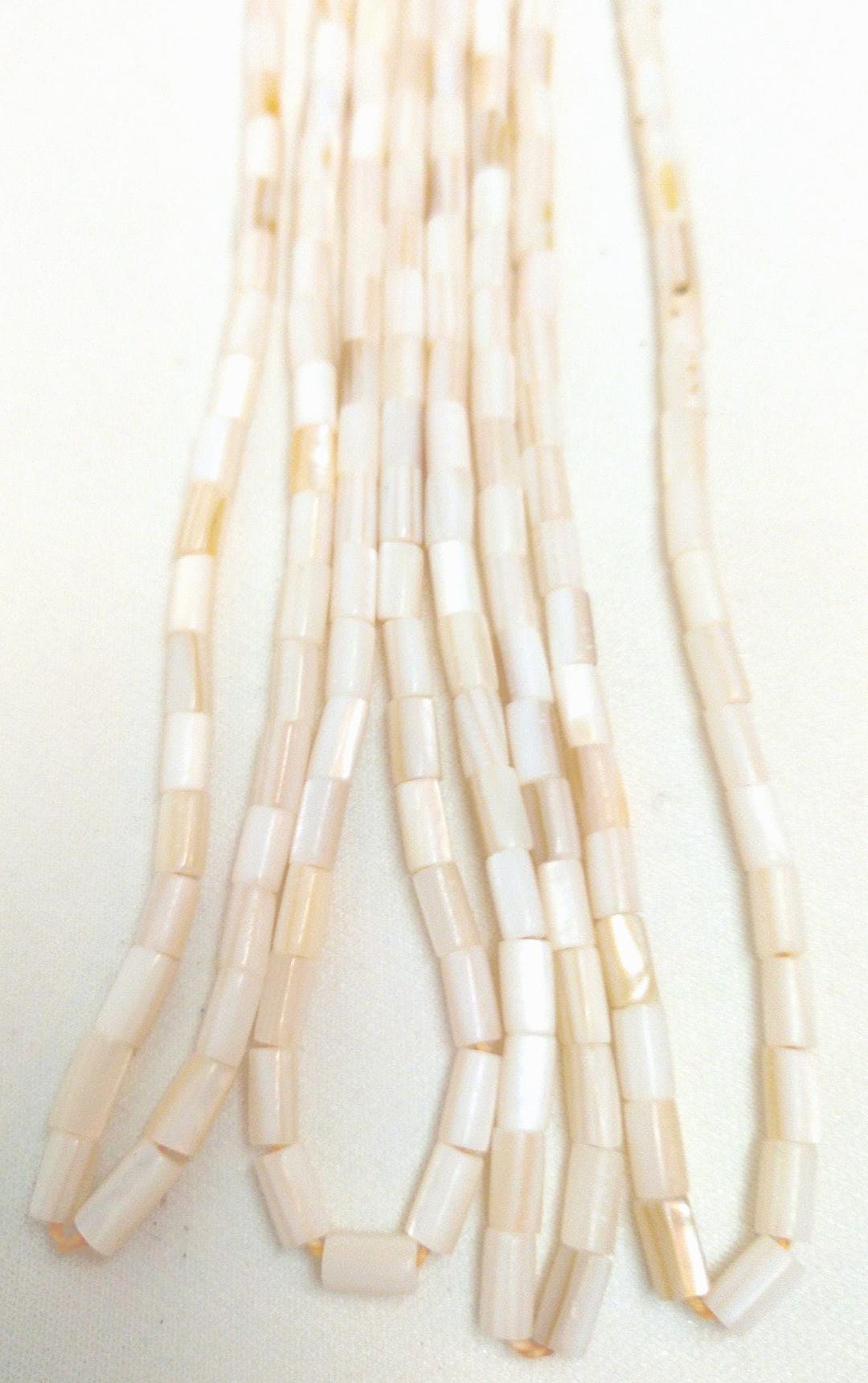 White Shell Wampum Bead, Hand Crafted, Jewelry, Earrings, Regalia ...