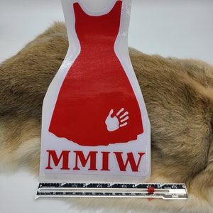 MMIW, Missing and Murdered Indigenous Women, Decals, Red Dress or Red ...