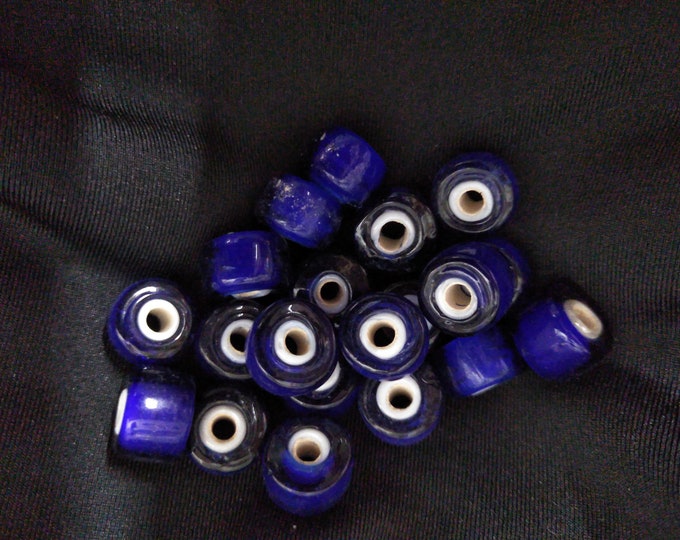 White Heart Trade Beads 9mm, Crow Size, 20 Pcs, Indigenous, Jewelry ...