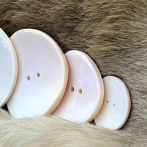 Clam Shell Buttons Authentic, 1, 1.5, 2, and 2.5", for Indigenous ...