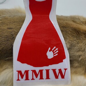 MMIW, Missing and Murdered Indigenous Women, Decals, Red Dress or Red ...