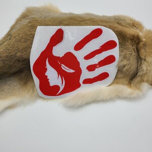 MMIW, Missing and Murdered Indigenous Women, Decals, Red Dress or Red ...