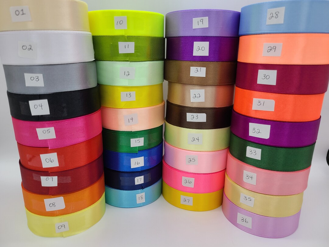 25mm 1 Satin Ribbon Single Face 1 5 0r 10 Yards 36 - Etsy Canada