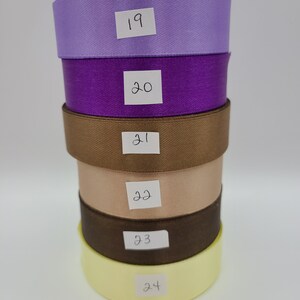 25mm 1 Satin Ribbon Single Face 1 5 0r 10 Yards 36 - Etsy Canada