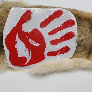 MMIW, Missing and Murdered Indigenous Women, Decals, Red Dress or Red ...