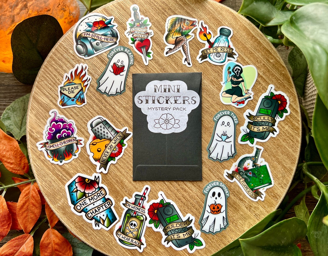 Mini Sticker Mystery Pack! 10 Mini Water Resistant Stickers, American ...