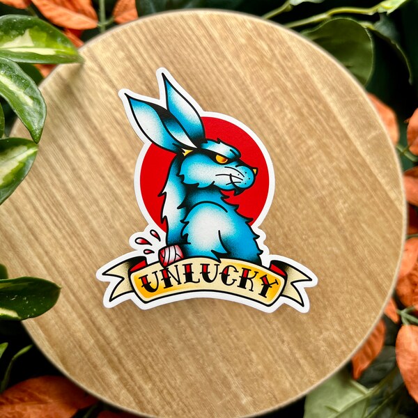 Rabbit Tattoo - Etsy