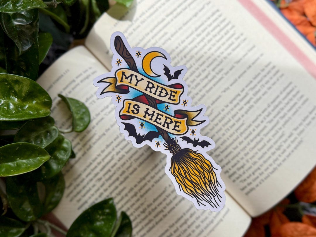 My Ride is Here Bookmark - Soft Matte Laminated Double-sided Bookmark ...