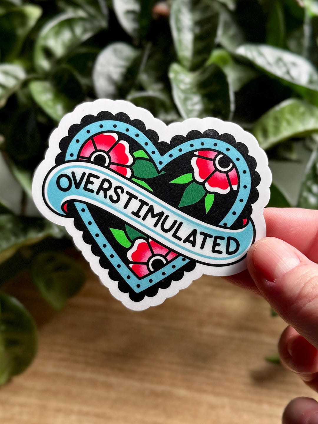 Too Many Feelings Hearts - 3" Matte Waterproof Vinyl Sticker ...