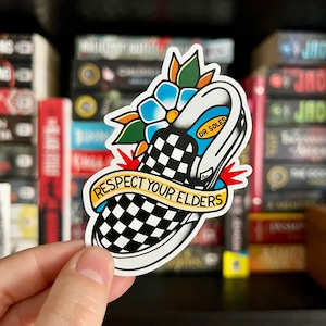Respect Your Elders - Matte Waterproof Vinyl Sticker, Elder Emo, It Was ...