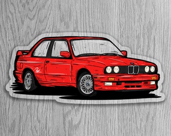 Bmw E30 M3 Sticker - Etsy UK