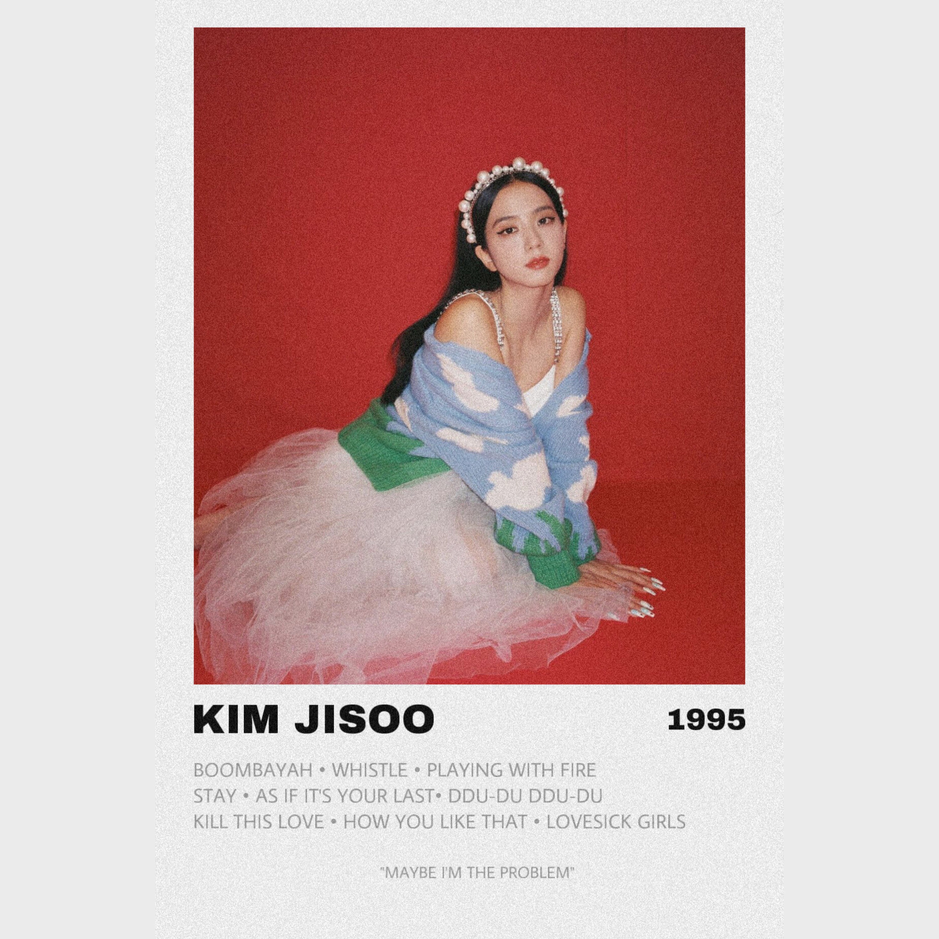 Blackpink Jisoo Movie Poster Print - Etsy