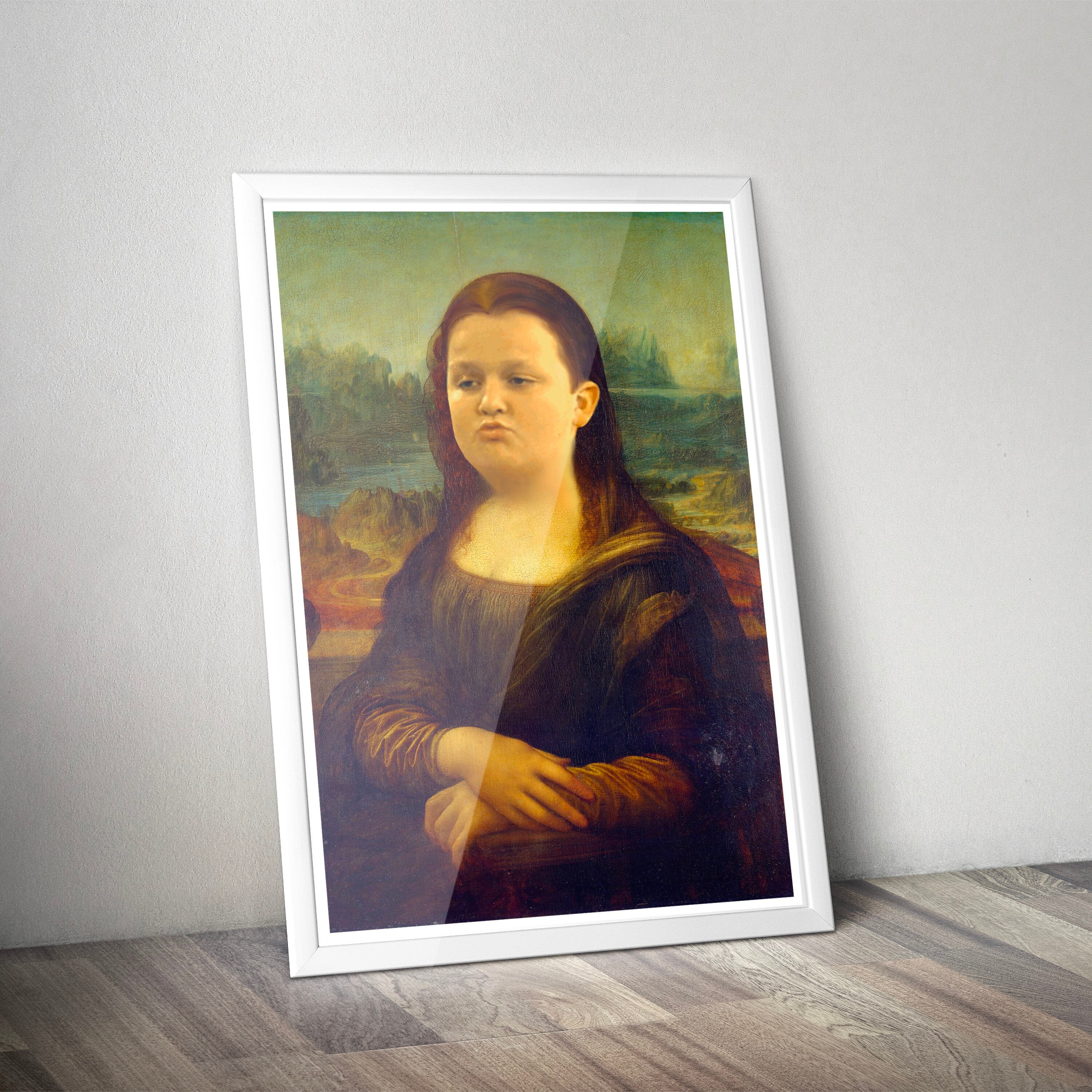 Gibby Lisa Icarly Wall Art Funny Mona Lisa Poster for Dorm - Etsy