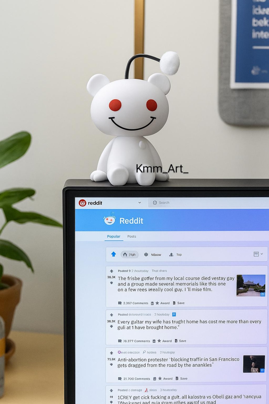 Reddit Snoo Bobblehead - Etsy