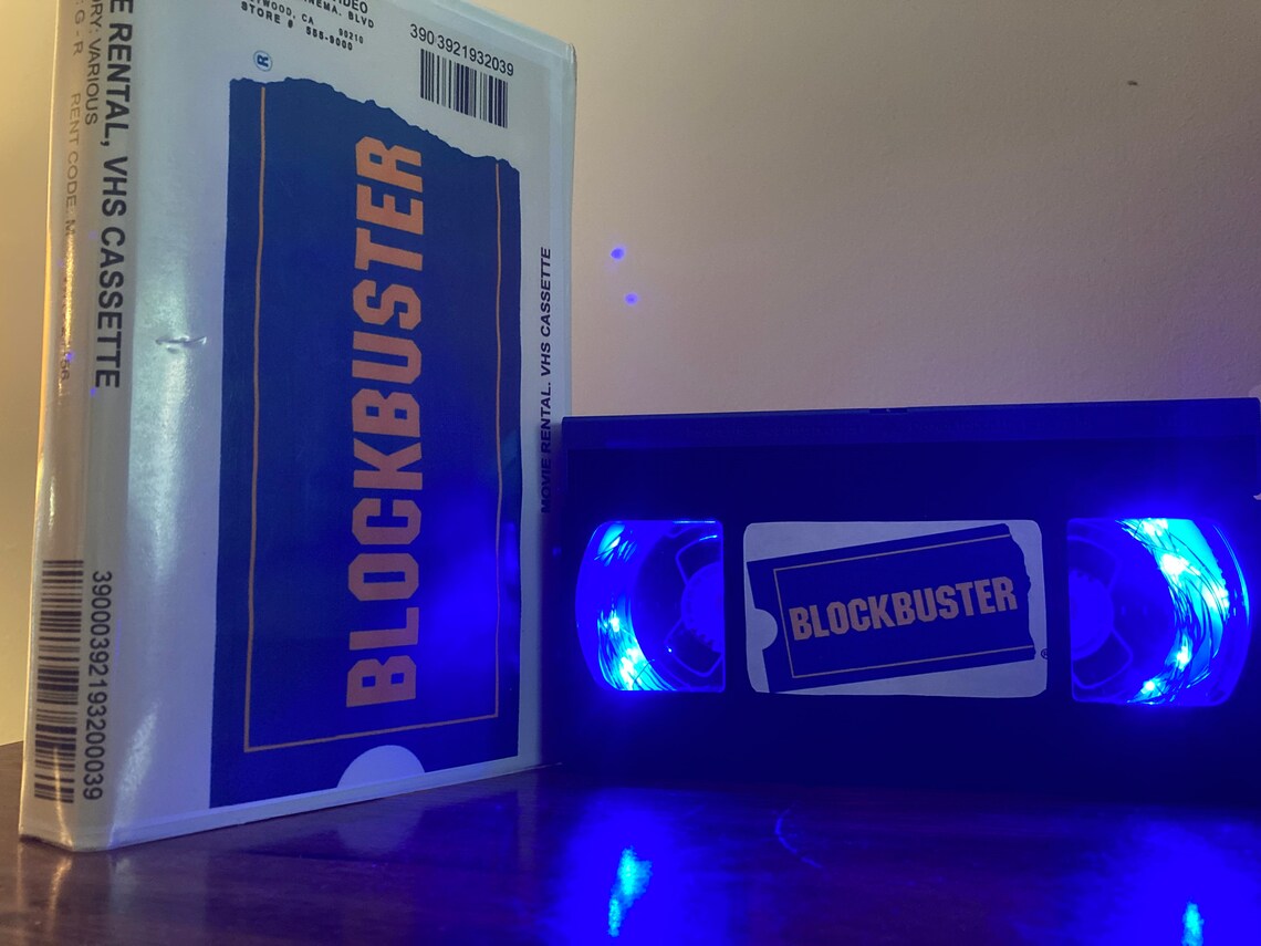 BLOCKBUSTER VHS LAMP - Etsy