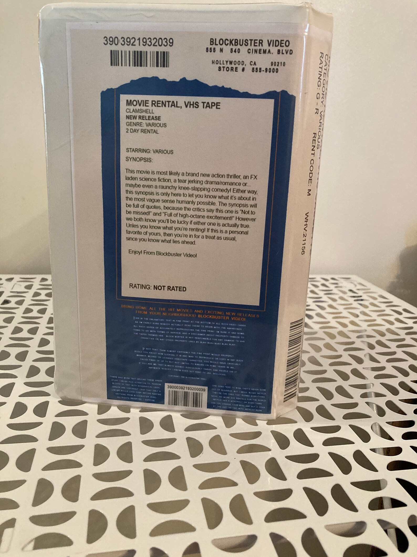 BLOCKBUSTER VHS LAMP - Etsy