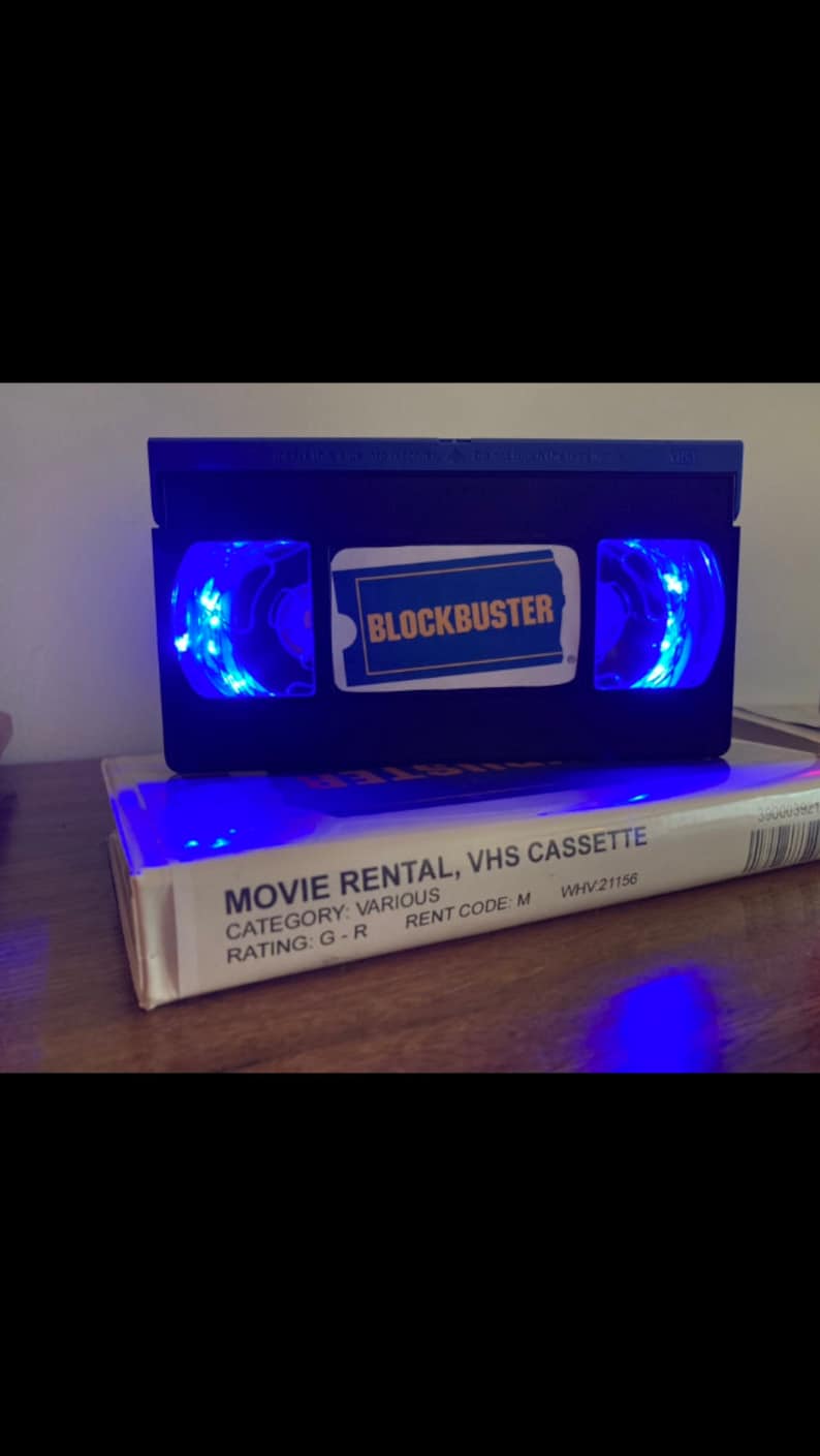 BLOCKBUSTER VHS LAMP - Etsy