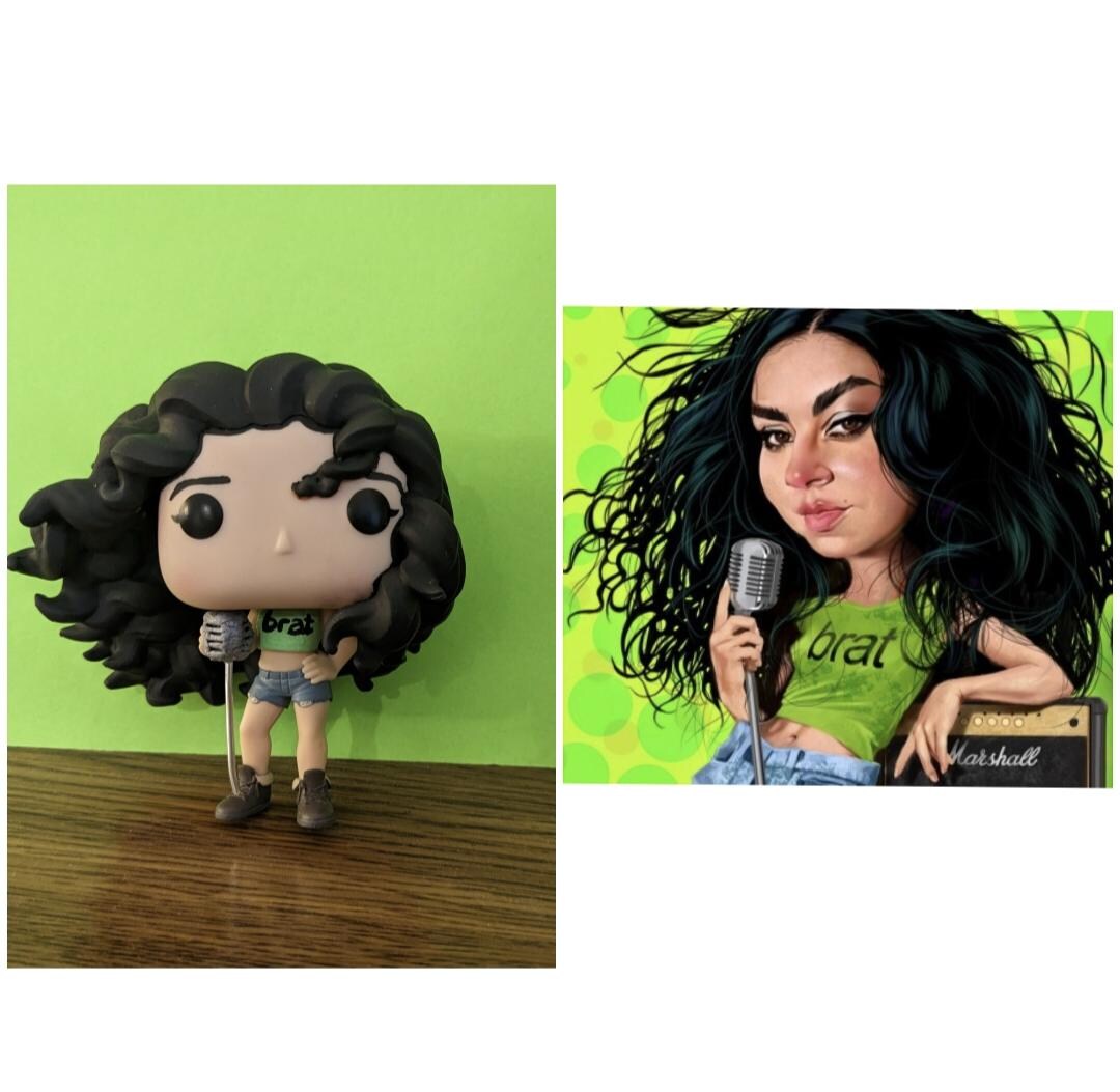 Charli XCX 'brat' Custom Funko - Etsy