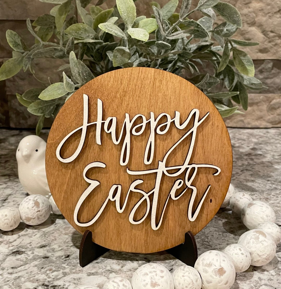 Easter Wood Signs 3D Signs Mini Wood Signs Easter Mini Wood - Etsy