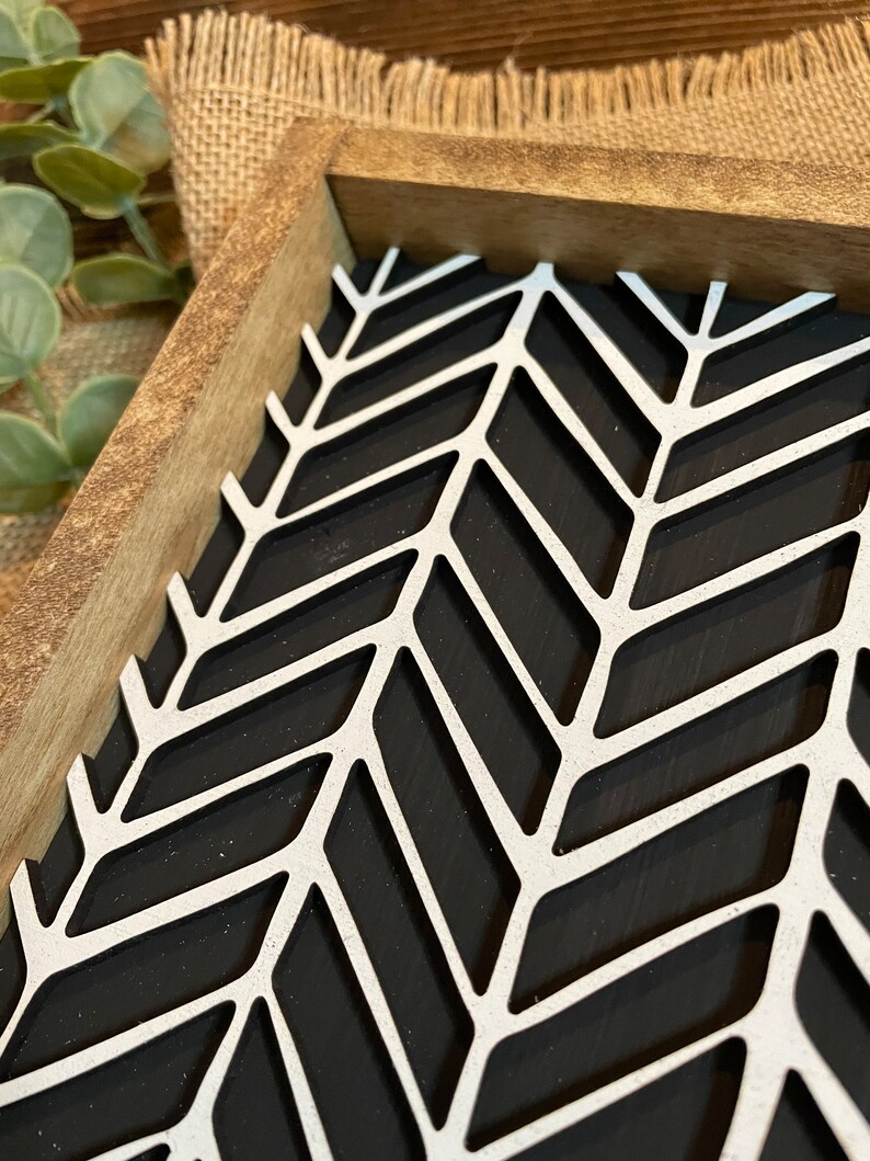 Chevron Accent Sign Black and White Sign Layered Sign - Etsy