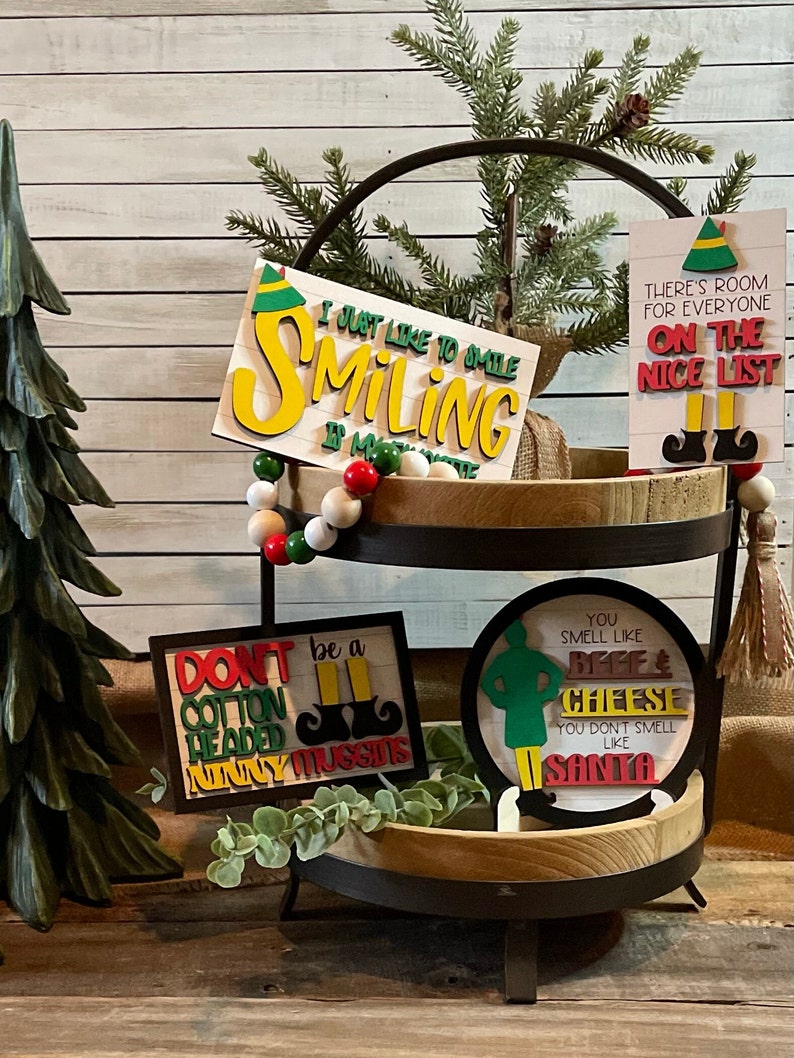Elf the Movie Tiered Tray Elf Cotton Headed Ninny Muggin - Etsy