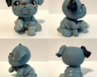 LPS Littlest Pet Shop Pets Lps 210 Husky Dog Charcoal Gray and White ...