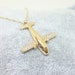 14K Real Solid Gold Airplane Plane Jet Fighter Aircraft - Etsy
