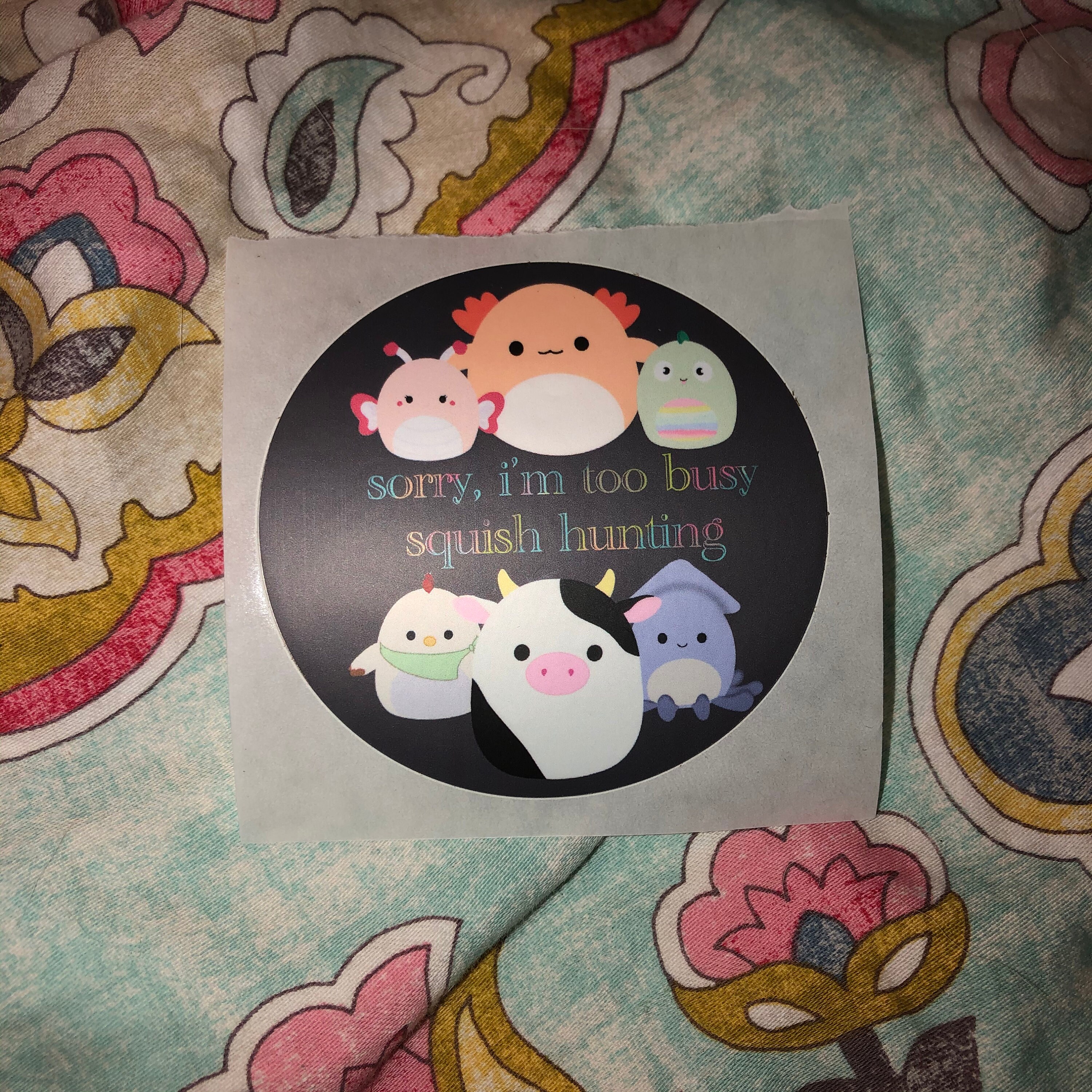 Squishmallow Hunting WATERPROOF Sticker - Etsy