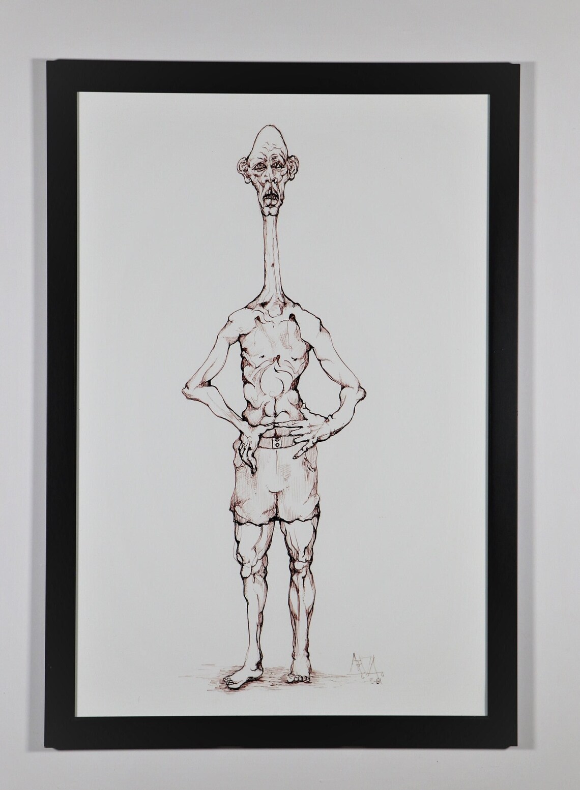 Mindtrouble Studio UNIQUE Dark Human Ink Drawing Print - Etsy