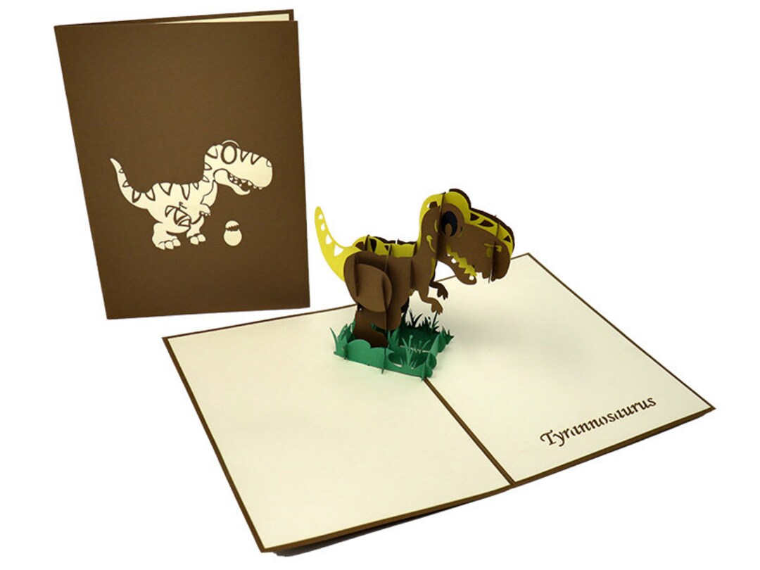 Brown T-rex Dinosaur - Etsy