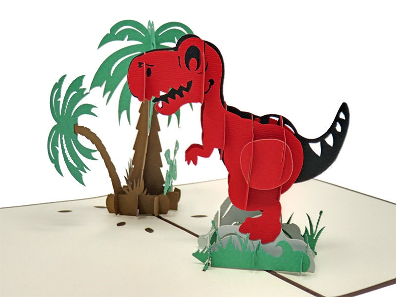 Red T-rex Dinosaur - Etsy