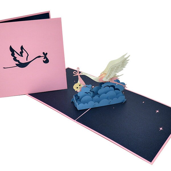 New Baby Pop up Card - Etsy UK