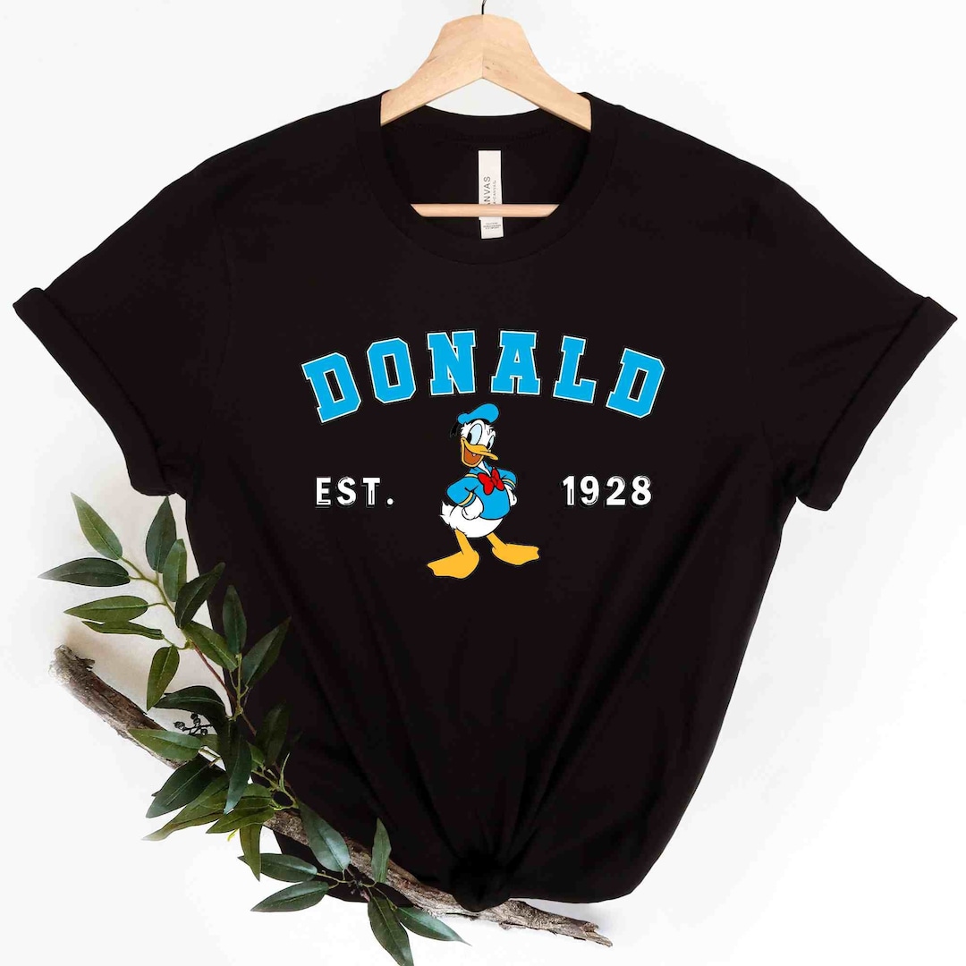 Donald Est 1928 Shirt, Donald Duck Cute Tee, Disney Characters Fan ...