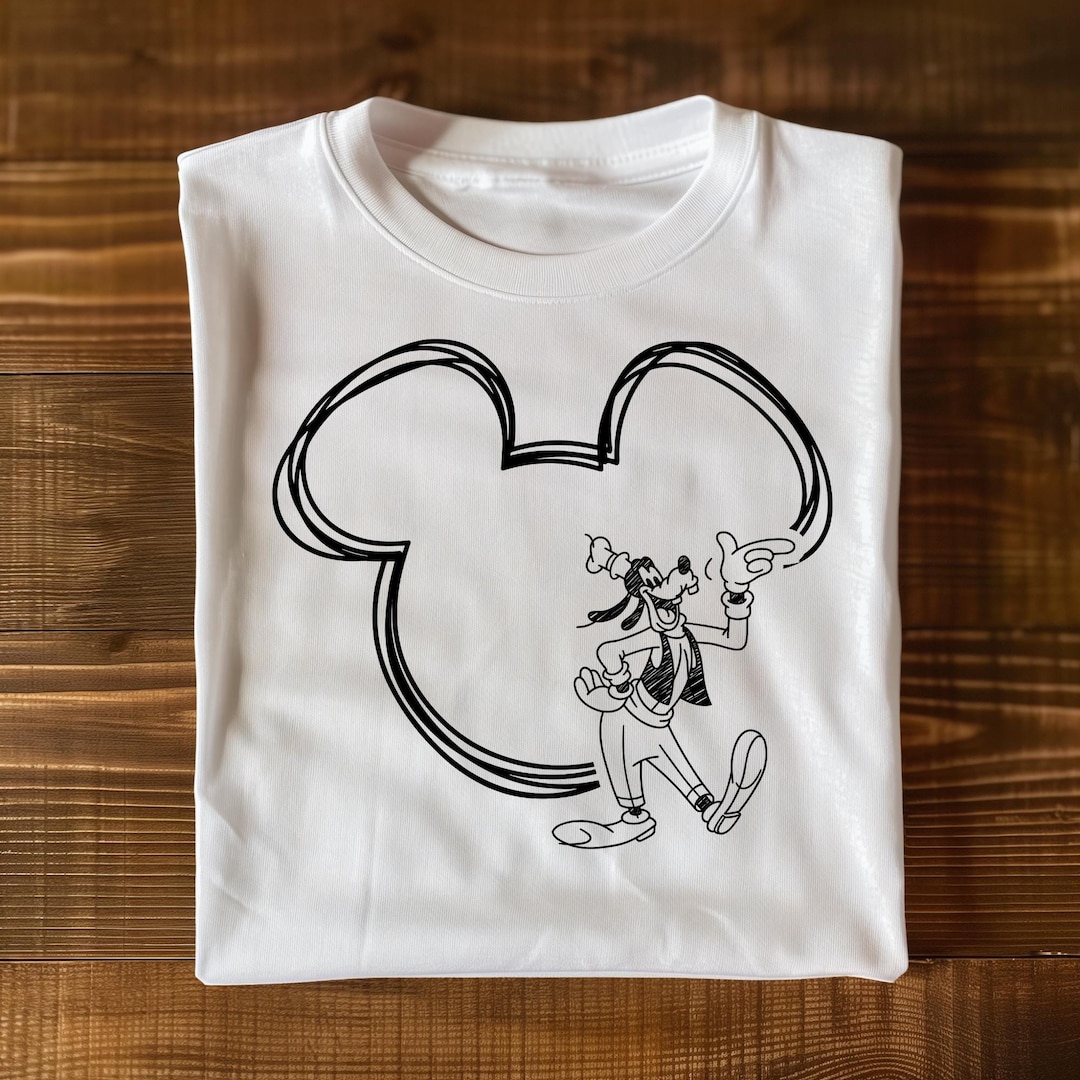 Mickey Head Goofy T-shirt, Goofy Mickey Shirt, Mickey Head Ears Shirt ...