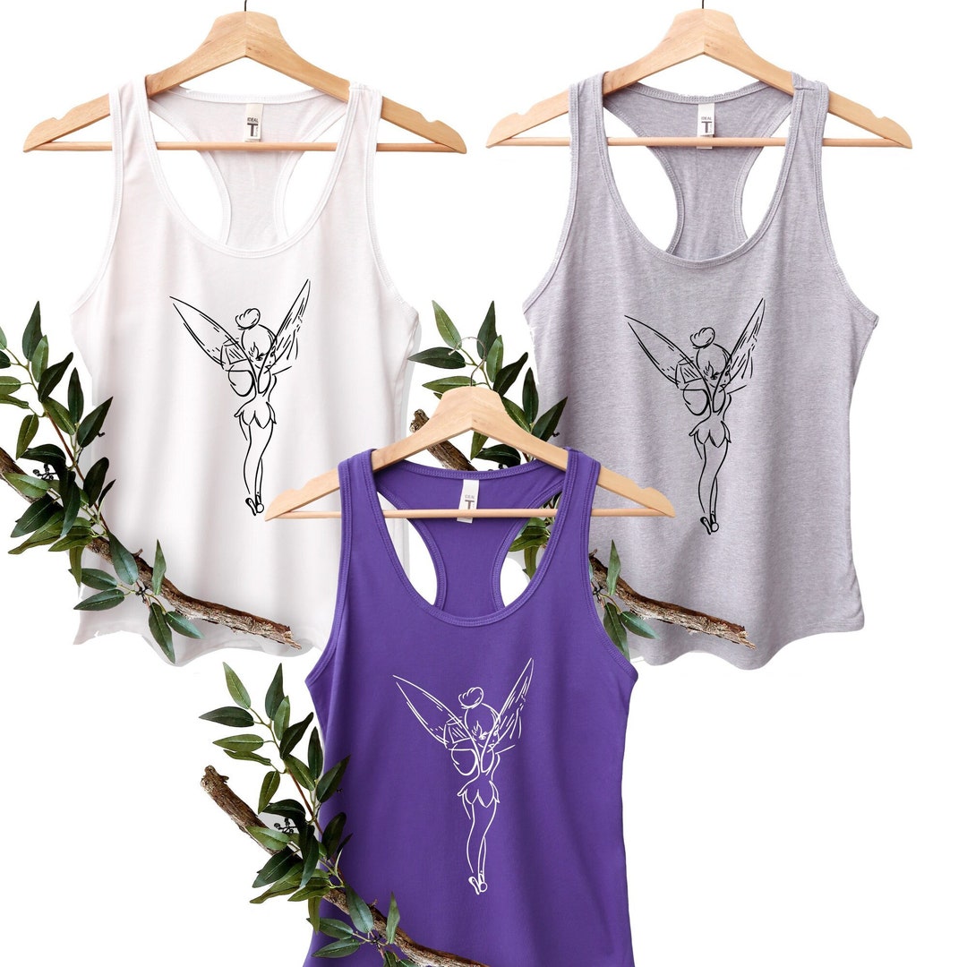 Tinkerbell Graphic Tank Top, Disneyworld Vacation Clothing - Etsy