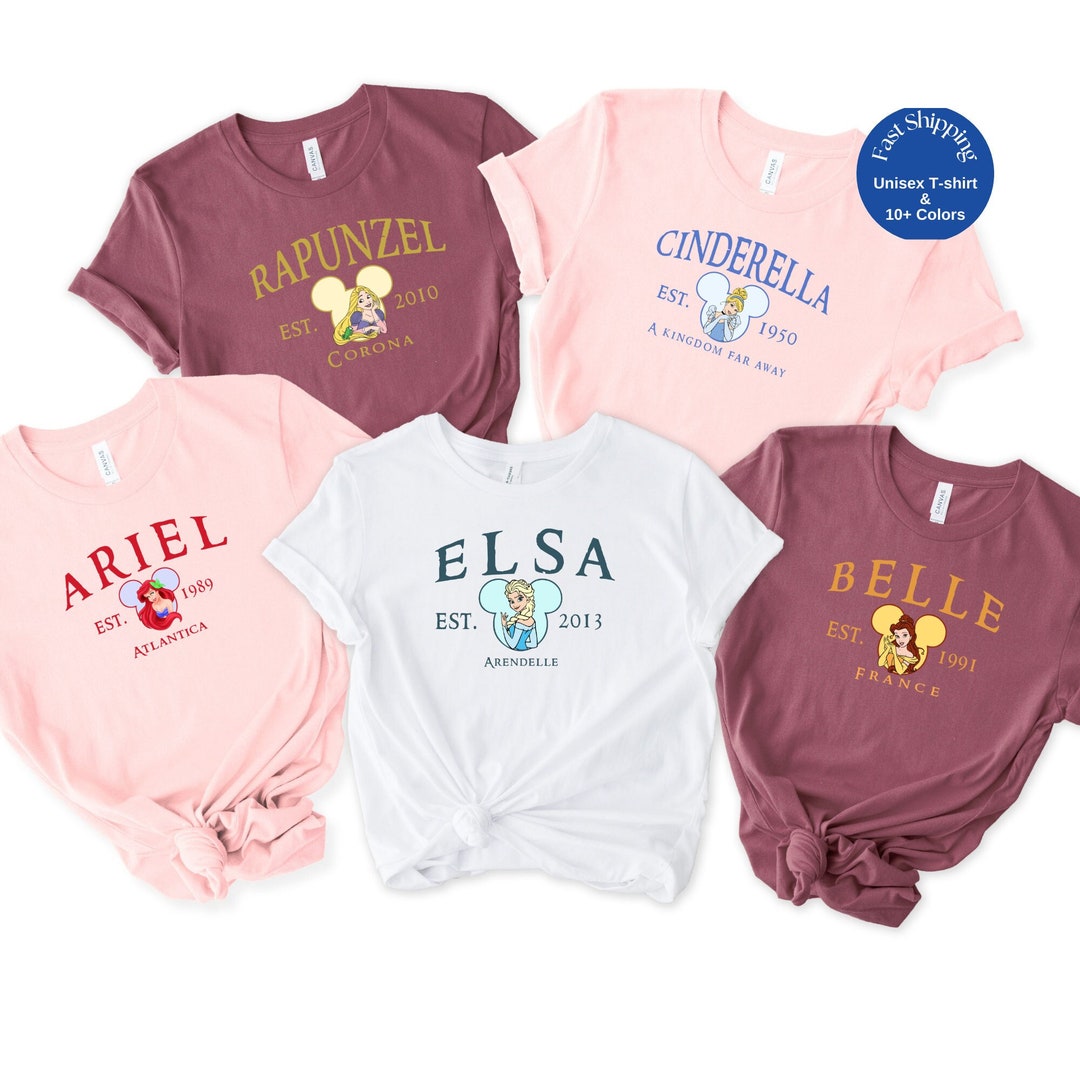 Disney Princess Shirt, Princess Shirt,frozen Princess, Disney Girl ...