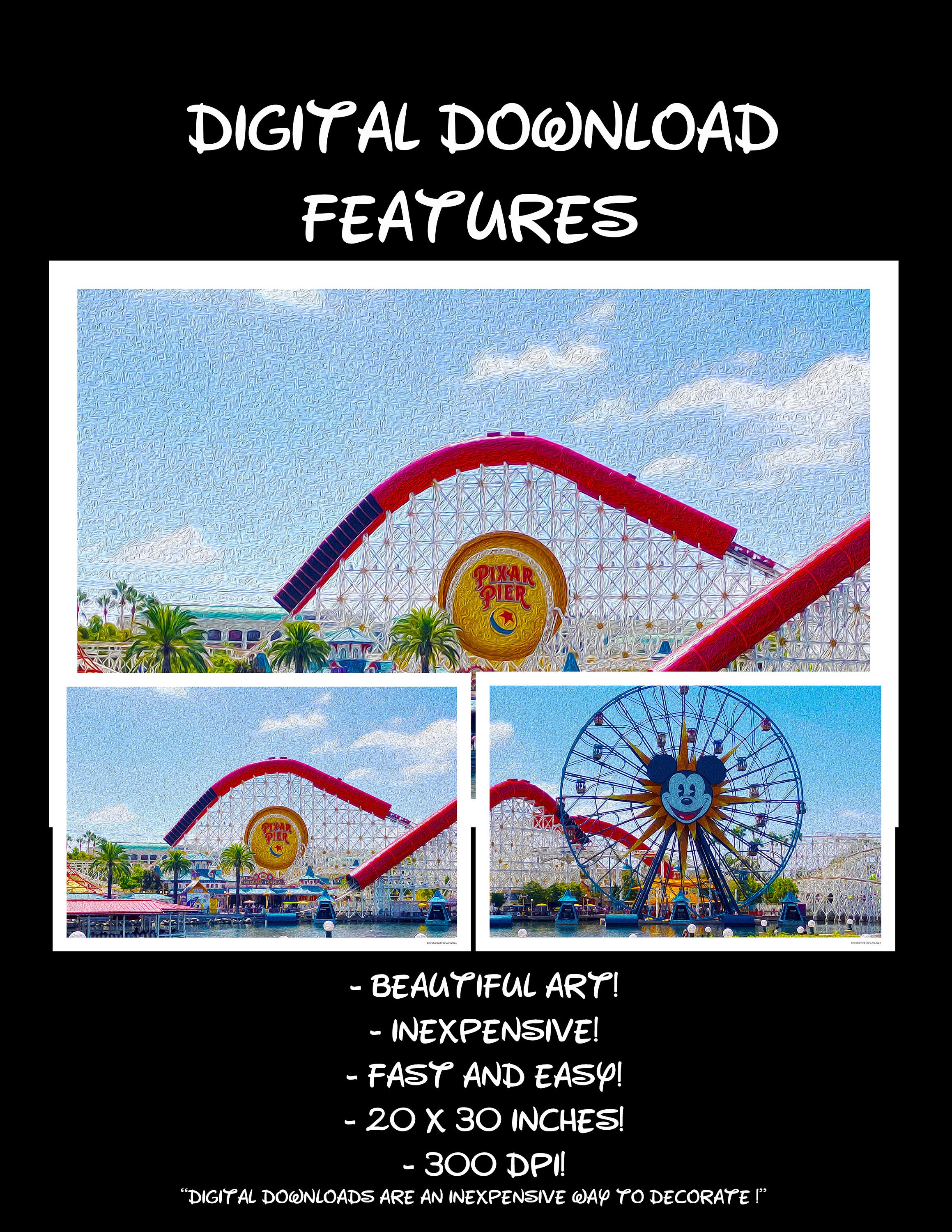 Disneyland Attraction Posters - California Adventure Park - Giant 2 ...