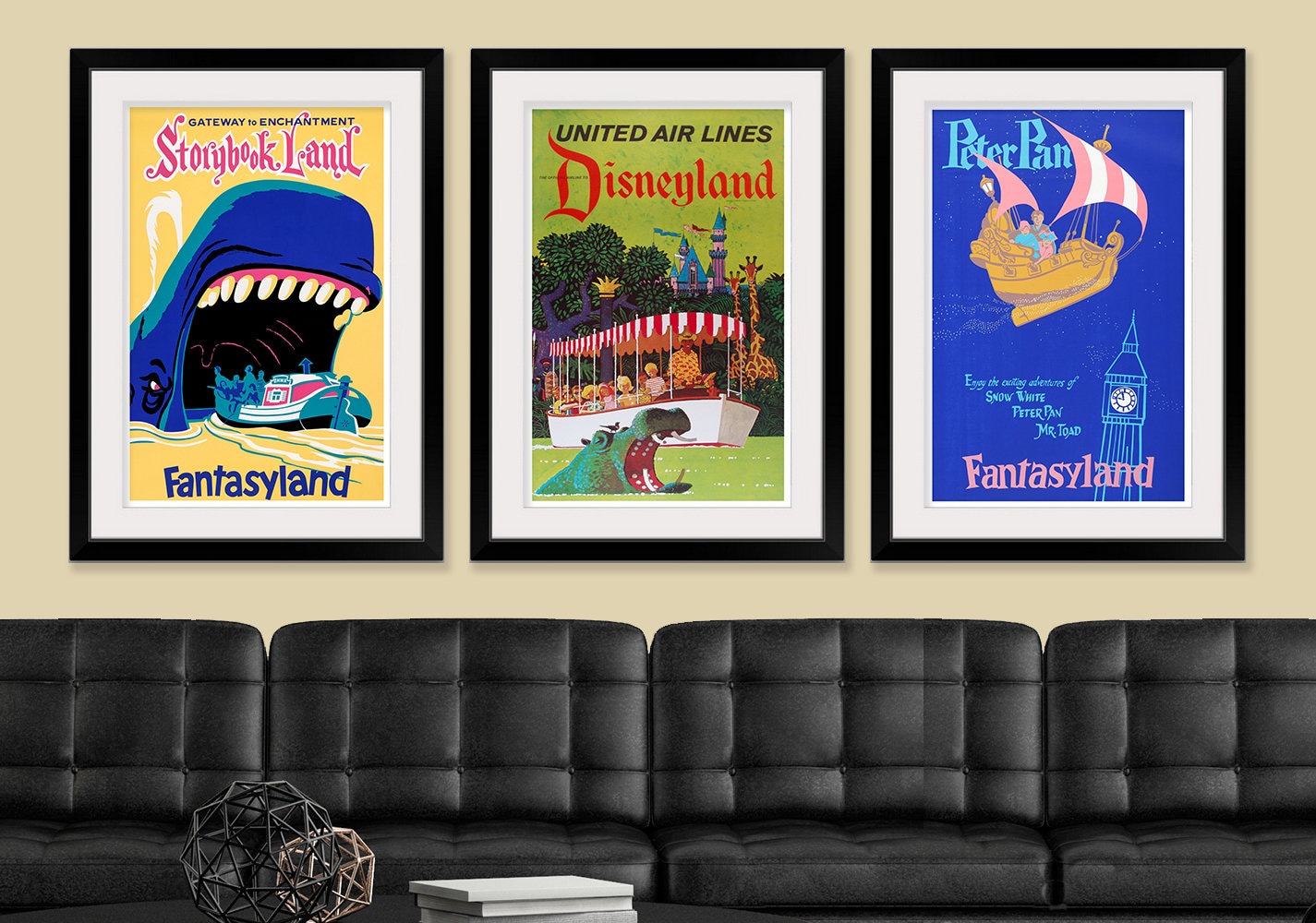 Disneyland Attraction Posters Vintage Collection 1 storybook Land ...