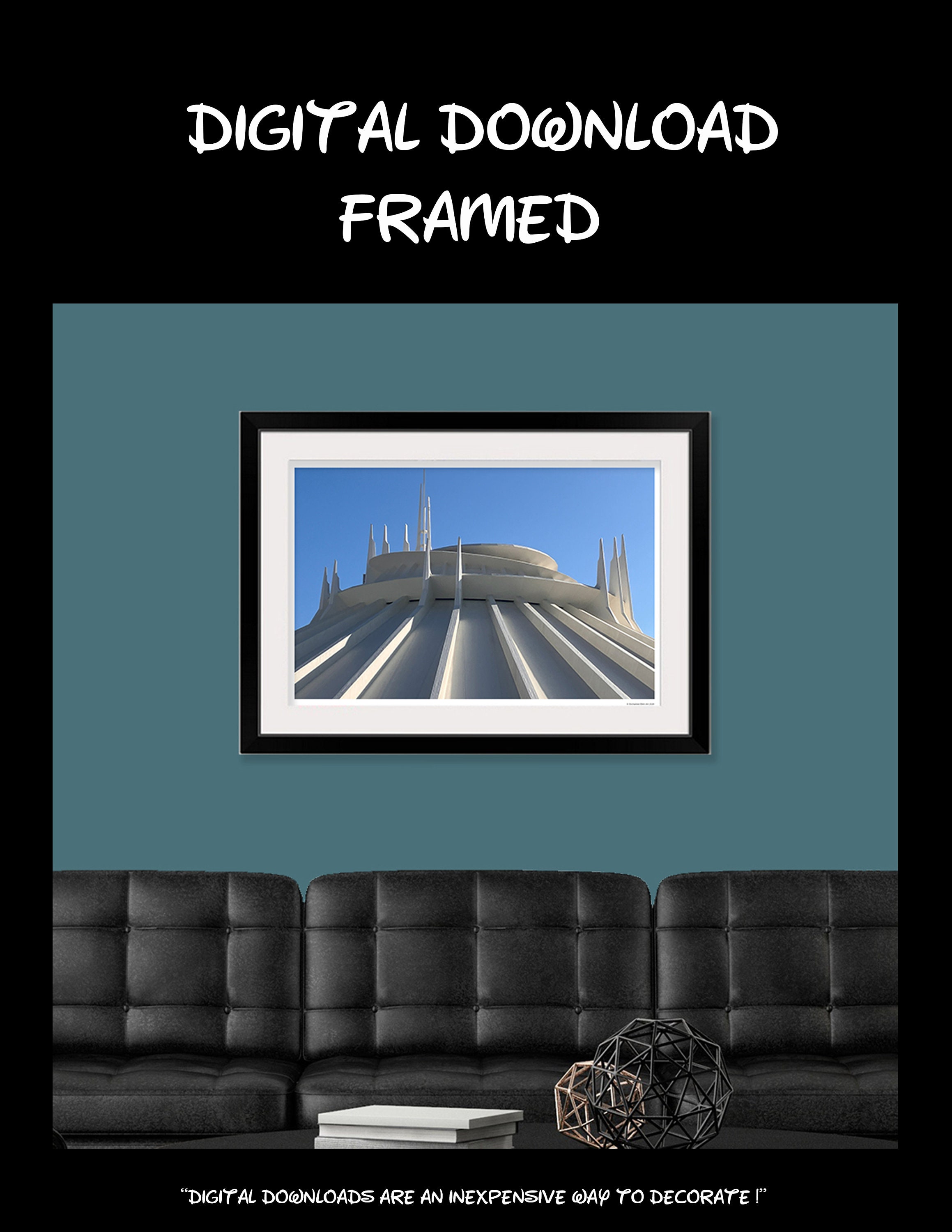 Disneyland Attraction Posters Park Art Space Mountain Giant Poster ...