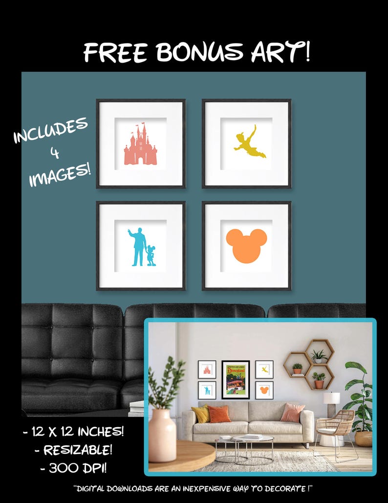 Disneyland Attraction Posters - Park Art - Castle - Giant Poster 20x30 ...