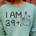 I Am 39 Plus Middle Finger Svg, Customizable Age Middle Finger Png, I ...