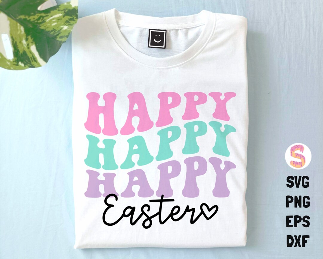 Happy Easter Bunny Svg Png, Easter SVG, Easter Shirt Svg, Rabbit Svg ...