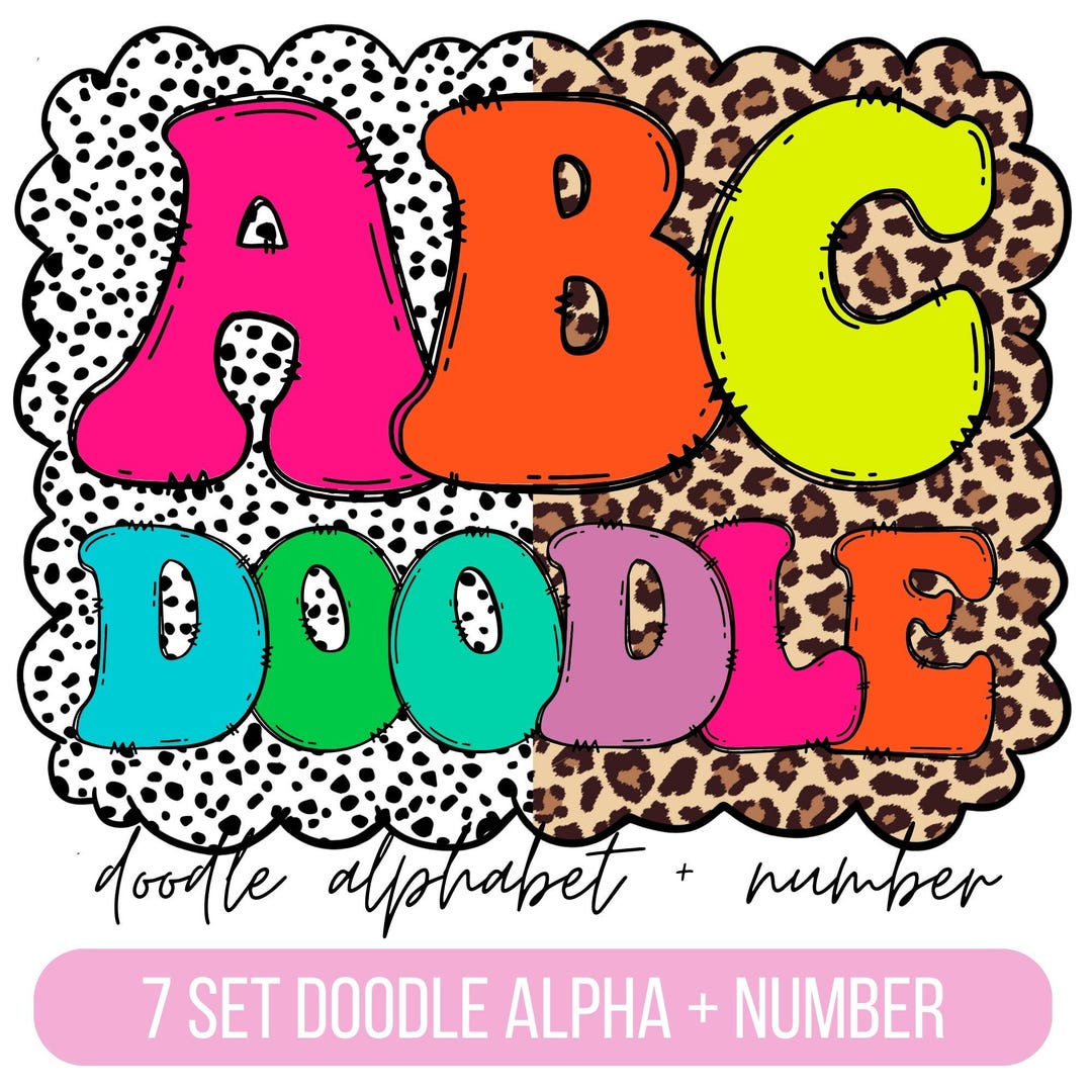 Dot Dalmatian and Leopard Alphabet With Background Png, Custom ...