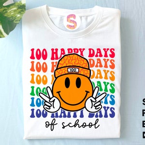 100 Days of School Svg, 100 Happy Days of School Svg, 100 Days Svg ...