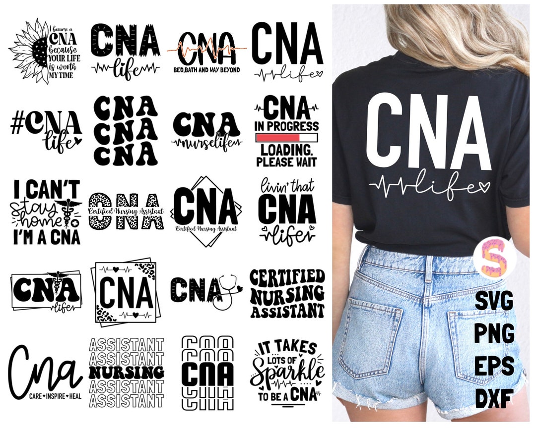 20 Cna Svg Bundle, Nurse Assistant Svg, CNA Life Svg, Cna Svg ...