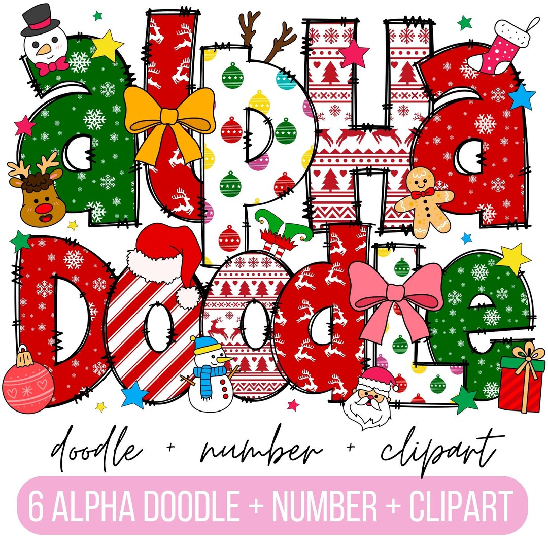 Christmas Alphabet PNG, Merry Christmas Font Png SVG, Christmas Letters ...