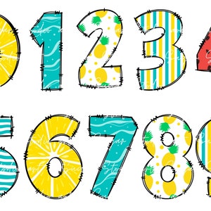 Summer Alphabet Letters PNG Bundle, Summer Clipart Png, Beach Doodle ...