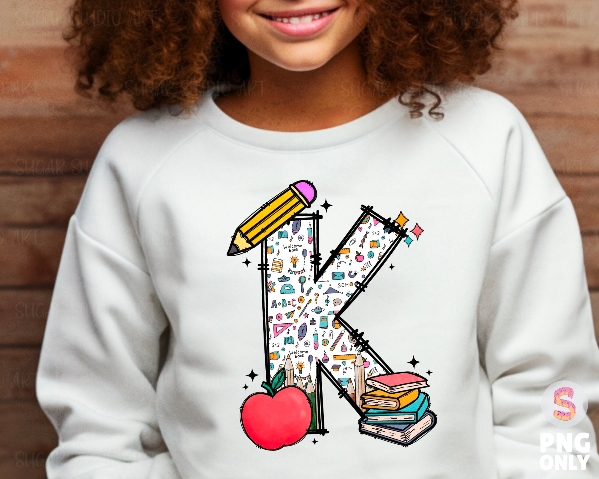 Editable Teacher School Pencil Doodle Letters Png, Canva Template, Make ...